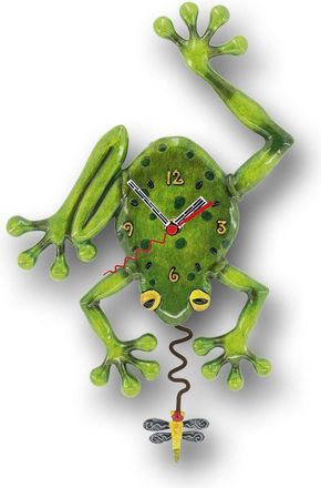 Enesco C106 Wanduhr, Frosch, Harz, 28,5 cm