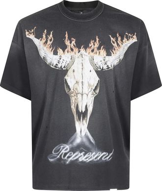 Represent Represent, Homme, Tops, Noir, Taille: L T-shirt British Cowboys