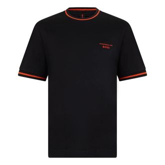 HUGO BOSS Baumwoll-T-Shirt mit kurzen &Auml;rmeln - - Tops - Herren - Schwarzk - XS