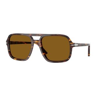 Persol Homme, Accessoires, Brun, Taille: 58 MM Lunettes de soleil carr&eacute;es modernes pour hommes