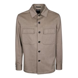 Ermenegildo Zegna Kaschmir Overshirt - - Jackets - Herren - Beige - XL