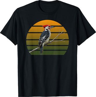 jz.birds Linienspecht Vogelfreund Gartenvogel Singvogel Biologe Vogel T-Shirt