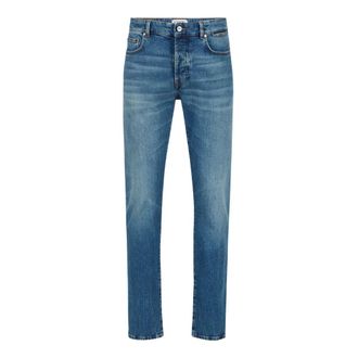 Iceberg Homme, Jeans, Bleu, Taille: W33 Pantalon en denim coupe droite &agrave; 5 poches