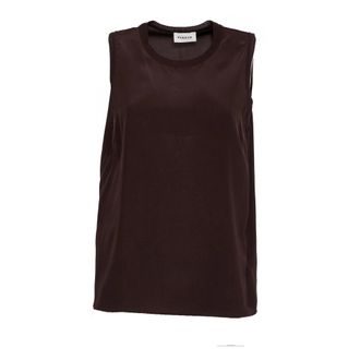 P.A.R.O.S.H. Sweet Gerippte Bluse - - Tops - Damen - Braun - L