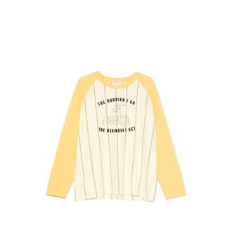 Bode Summertime Stripe Baseball T-shirt