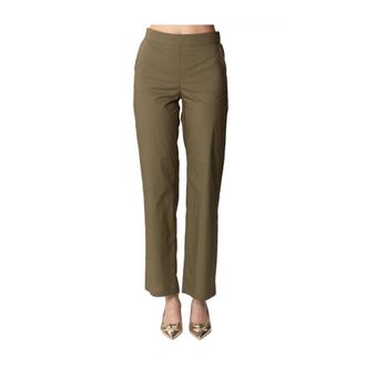 Manila Grace Gr&uuml;ne Straight Hose f&uuml;r Frauen - - Trousers - Damen - Gr&uuml;n - 2XS
