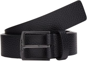 Calvin Klein Herren G&uuml;rtel Casual eckige Schnalle, Schwarz (Ck Black Pebble), 110 cm