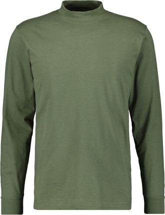 Ragman Herren Stehkragenshirt Langarm Oliv-339, XXL