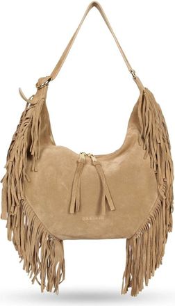 Orciani Femme, Sacs, Beige, Taille: ONE Size Sac &agrave; franges p&ecirc;che