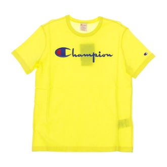 Champion Gelbes Crewneck Tee Shirt - - Tops - Herren - Gelb - XL