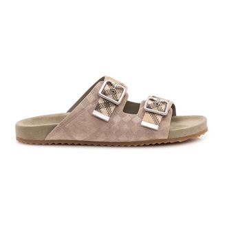 Burberry Check Strap Slide - - Shoes - Herren - Beige - 41 EU
