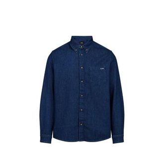 A.P.C. Chemise denim droite en coton