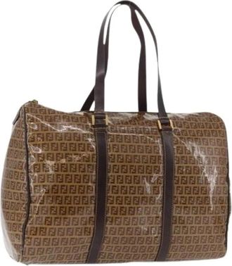 Fendi Sac Boston Zucchino doccasion - Femme - Pre-owned - Brun - Taille: ONE Size