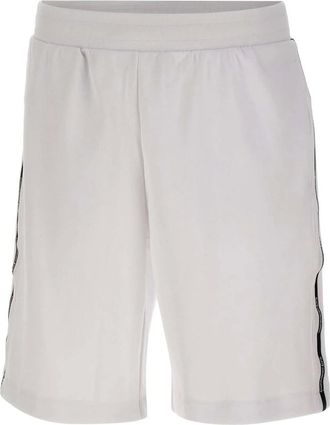 Emporio Armani Emporio Armani Ea7, Homme, Shorts, Blanc, Taille: S Short Bermuda Logo Series en m&eacute;lange de coton interlock Emporio Armani EA7