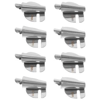 NUOBESTY NUOBESTY 8st&uuml;cke Edelstahl Rollsaumfu&szlig; Breit f&uuml;r N&auml;hmaschinen Saumfu&szlig; Kantenfu&szlig; und Industrien&auml;hfu&szlig; f&uuml;r Kompatibilit&auml;t