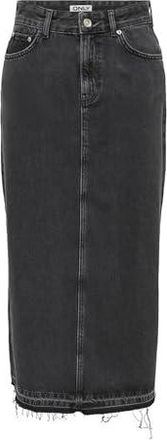 Only Onlnelia MW Maxi DNM Jupe &agrave; Pois Combinaison, Noir d&eacute;lav&eacute;, M Femme