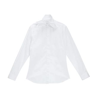 Moschino Camicia Tre Nodi - - Blouses & Shirts - Damen - Wei&szlig; - M