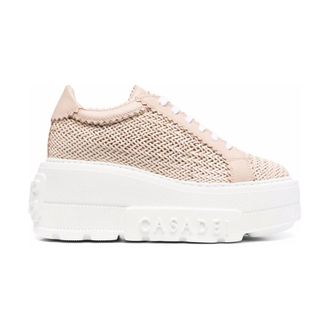 Casadei Femme, Chaussures, Rose, Taille: 36 EU Baskets Chunky Entrelac&eacute;es