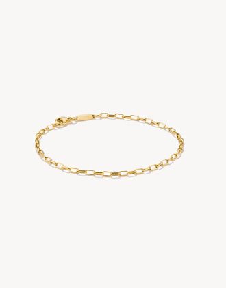 Thomas Sabo Vergoldetes Bettelarmband im B&uuml;roklammer-Design in Gold