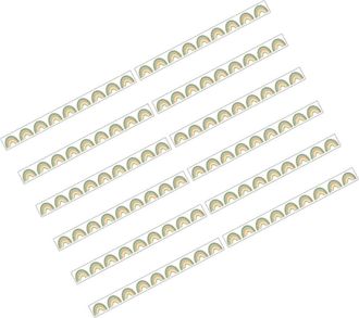 Valiclud 12 Stück Magnetische Dekorative Randstreifen für Whiteboard Blackboard Pinnwand Vielseitig für Klassenzimmer Büro Party und Kindergarten Geeignet