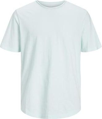 Jack & Jones T-Shirt Basique col Rond Manches Courtes en Coton Jersey Coupe Droite JJEBASHER, Couleurs:Vert-Menthe, Size:S
