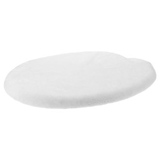 Garneck Wc Deckelbezug aus Weichem Samt Wei&szlig; Elastisch Waschbar Sch&uuml;tzender Toilettensitzbezug f&uuml;r Badezimmer und Hotels