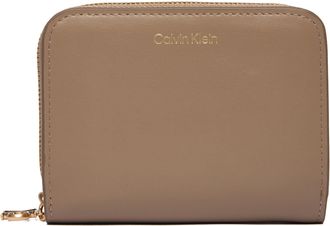 Calvin Klein Geldb&ouml;rse Calvin Klein Ck Medium Flap Zip Around LV04F1075G Beige