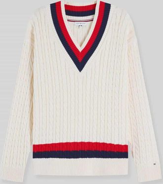 Tommy Hilfiger Regular Fit Pullover aus reiner Baumwolle