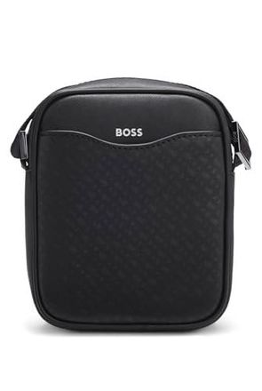 BOSS Hommes Zair M NS Sac reporter avec poche avant &agrave; motif monogramme