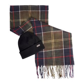 Barbour Homme, Accessoires, Multicolore, Taille: ONE Size Swinton Beanie & Galingale Scarf Gift Set