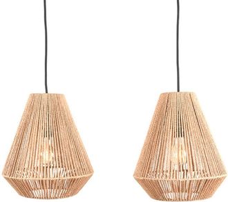 Label51 Lampe suspendue pour table &agrave; manger Ibiza de jute - MT-2316