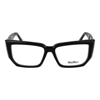 Max Mara MA-1066360 Black Plastic Full-Rim Eyeglasses - Black