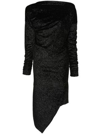 Vivienne Westwood robe pailletées à ourlet asymétrique (années 1990) - Noir