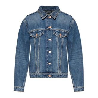 Emporio Armani Femme, Vestes, Bleu, Taille: 38 FR Veste en jean