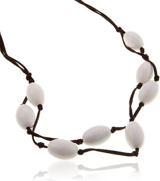 Cristian Lay Halskette braun / weiß