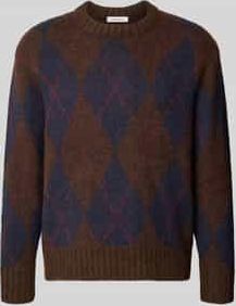 Selected Pullover aus Alpaka mit Rippabschl&uuml;ssen