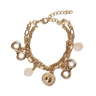 Twinset Femme, Accessoires, Jaune, Taille: ONE Size Bracelet Double &Eacute;paisseur avec Pendentif