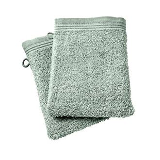 Univers D&eacute;cor Lot de 2 Gants de Toilette &eacute;ponge Spa 15 x 21 cm / 400 GR/m&sup2; (Menthe, Lot de 2 Gants de Toilette Spa 15 x 21 cm)