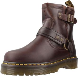 Dr. Martens Bottes de moto unisexes pour adulte, marron foncé, 4 UK Men/ 3 UK Women