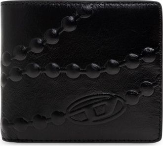 Diesel Homme, Accessoires, Noir, Taille: ONE Size PC Monogram Bi-Fold Coin