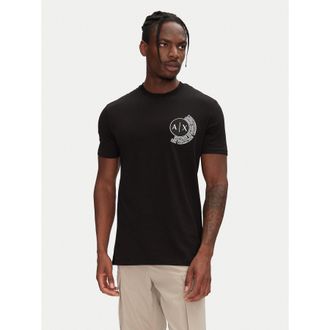 A|X Armani Exchange T-Shirt XM000556 AF10358 UC001 Schwarz Regular Fit