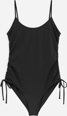 Arket Badeanzug Mit Bindeb&auml;ndern -Schwarz