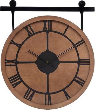 Atmosphera Atmosphera - Horloge Oli en Bois et m&eacute;tal D60cm