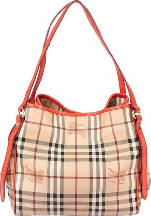 Burberry Crossbody Bags - Burberry Nova-Check Monogram Haymarket Handbag - Gr. unisize - in Beige - für Damen