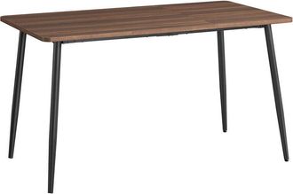 Vasagle Vasagle - Table de salle &agrave; manger pour 4-6 personnes - Surface r&eacute;sistante &agrave; la chaleur jusqu&agrave; 140 &deg;C - Montage rapide - Dimensions 75 x 140 x 75 cm
