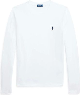 Polo Ralph Lauren T-shirt Blanc &agrave; Manches Longues - Femme - Tops - Blanc - Taille: 44 FR
