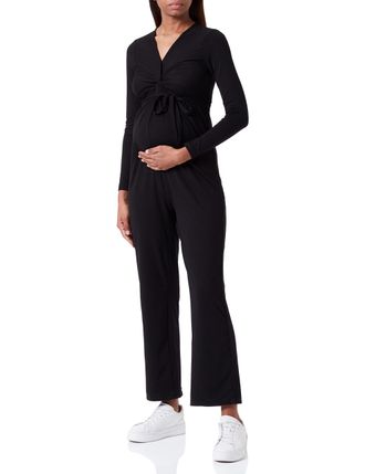 Mama Licious Damen MLRYLAN TESS LS JRS 2F A. Jumpsuits, Black, L