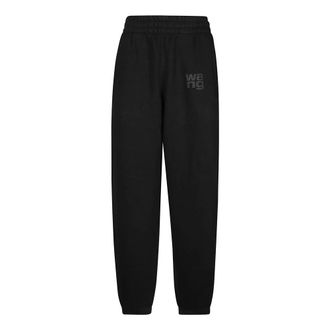 Alexander Wang Logo Terry Sweatpant Klassischer Stil - - Trousers - Damen - Schwarzk - S