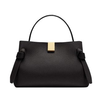 Yuzefi Femme, Sacs, Noir, Taille: ONE Size Mini Sac en Cuir Grainé Noir