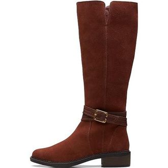 Clarks Femme Maye Shine Bottes Tendance, Black SDE, 41.5 EU